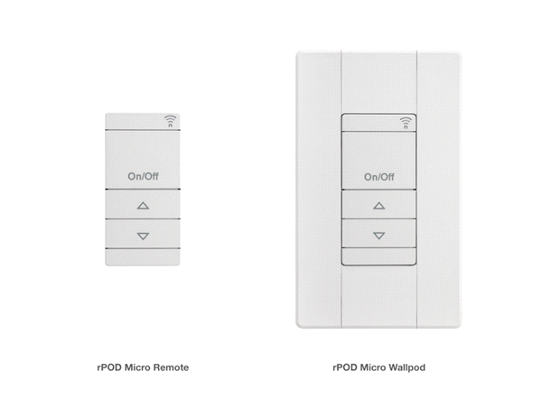 rPOD Micro - nLight Wireless Battery Powered Wall Switch