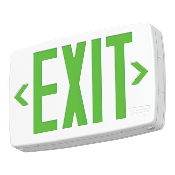 LQM Exit Sign Switchable - Quantum®, Color Switching, AC-EL Switch ...