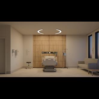 Embrace™ overbed - Multifunction patient room overbed luminaire with ...