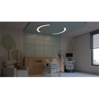 Embrace™ overbed - Multifunction patient room overbed luminaire with ...